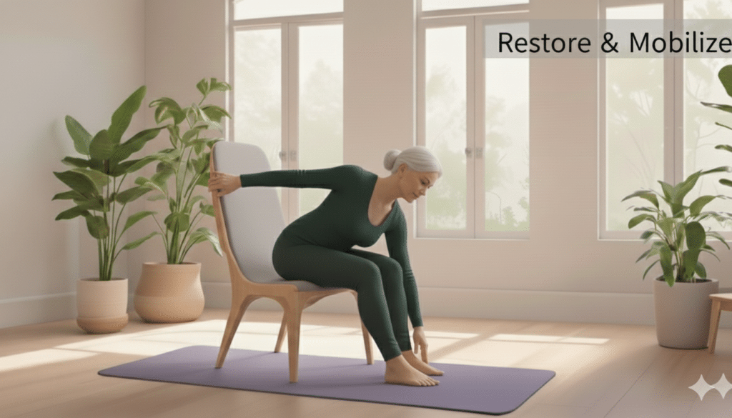 The 28-Day Chair Yoga Program 🪑 - Yoga For Seniors