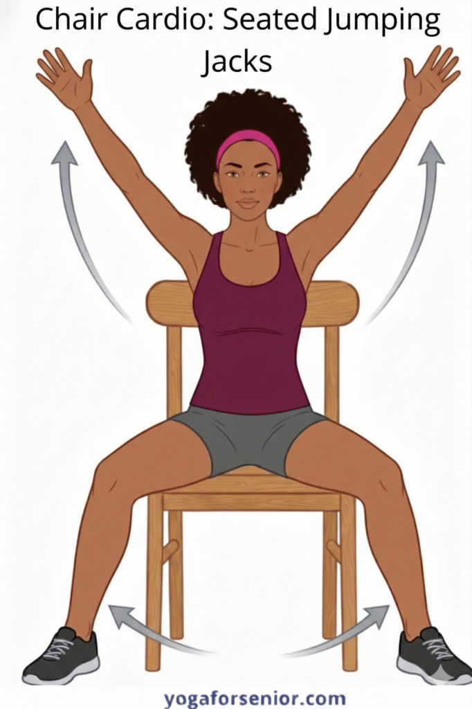 Beginner Chair Cardio Home Workout: 10-Minute Low-Impact Routine for ...