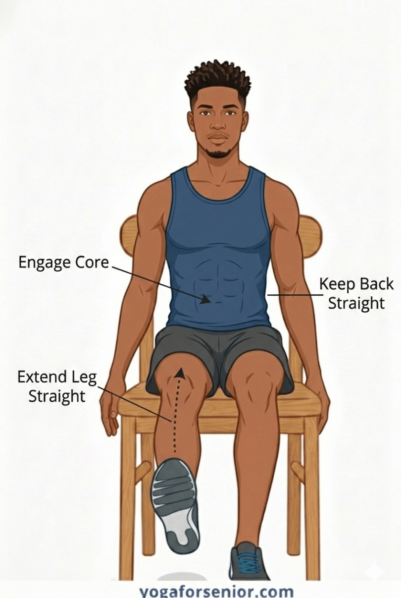 6 Chair Exercises for a Flat Belly (No Floor Work Required!) - Yoga For ...