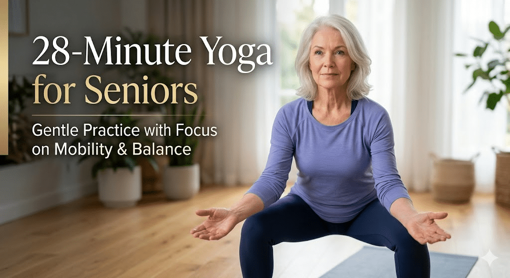28-Minute Yoga for Seniors: Gentle Daily Exercises for Flexibility ...